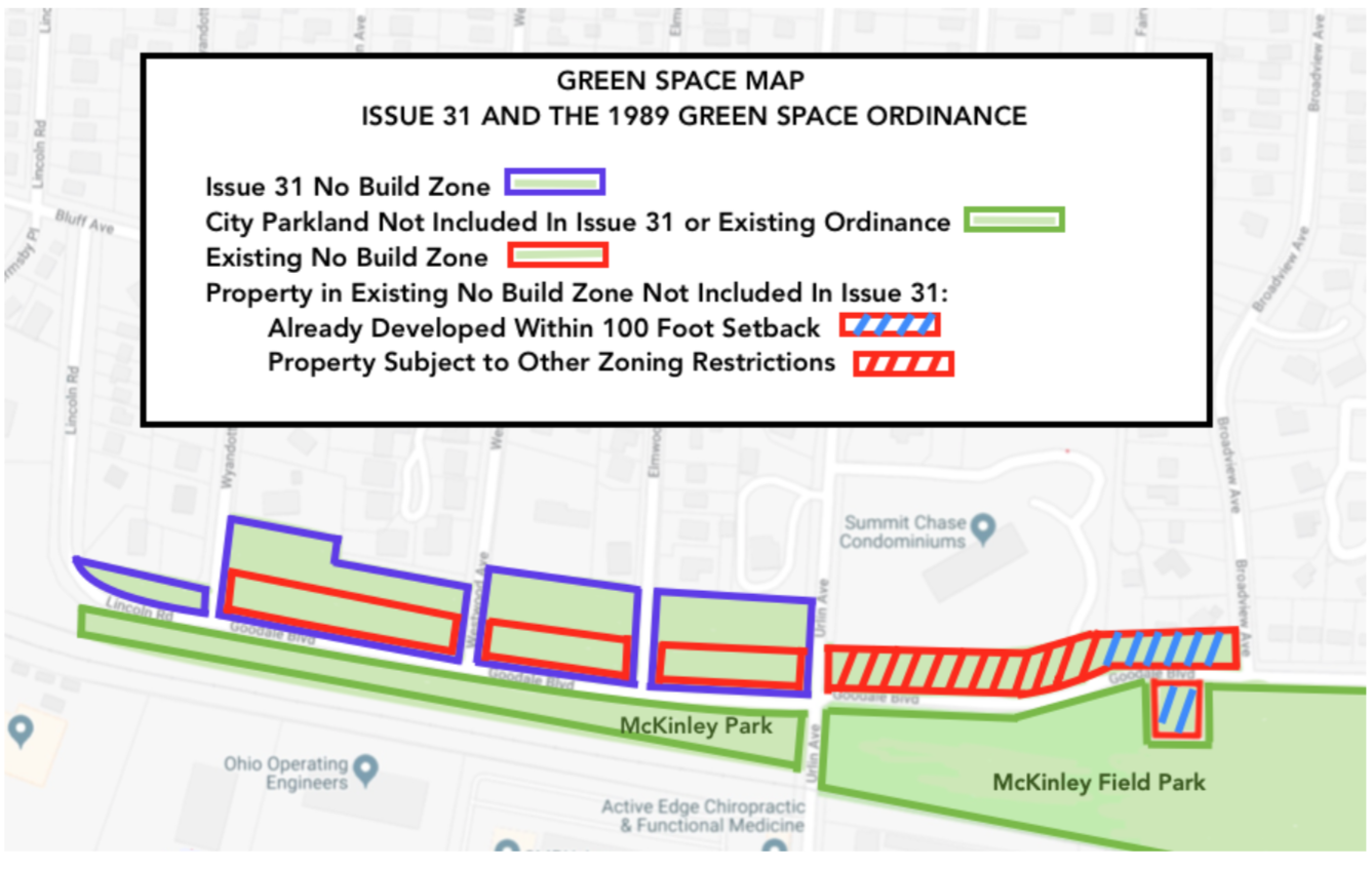 Map Compares Issue 31 and 1989 Ordinance “No Build Zones” – Join Grandview